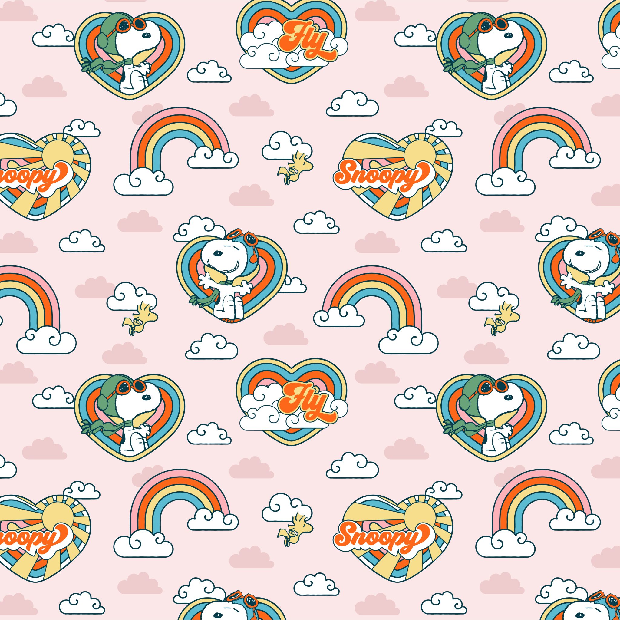 Snoopy Groovin’ – Peanuts – Cotton Prints (3388) – Visage Textiles ...